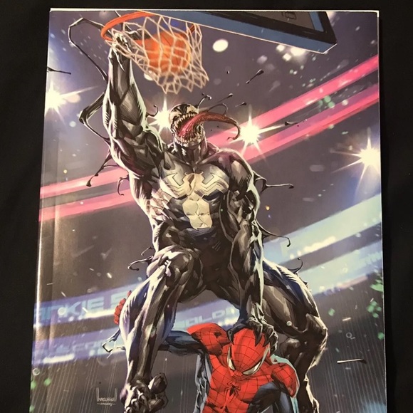 Marvel | Other | Marvel Venom 35 20 Slam Dunk On Spiderman Virgin Comic ...